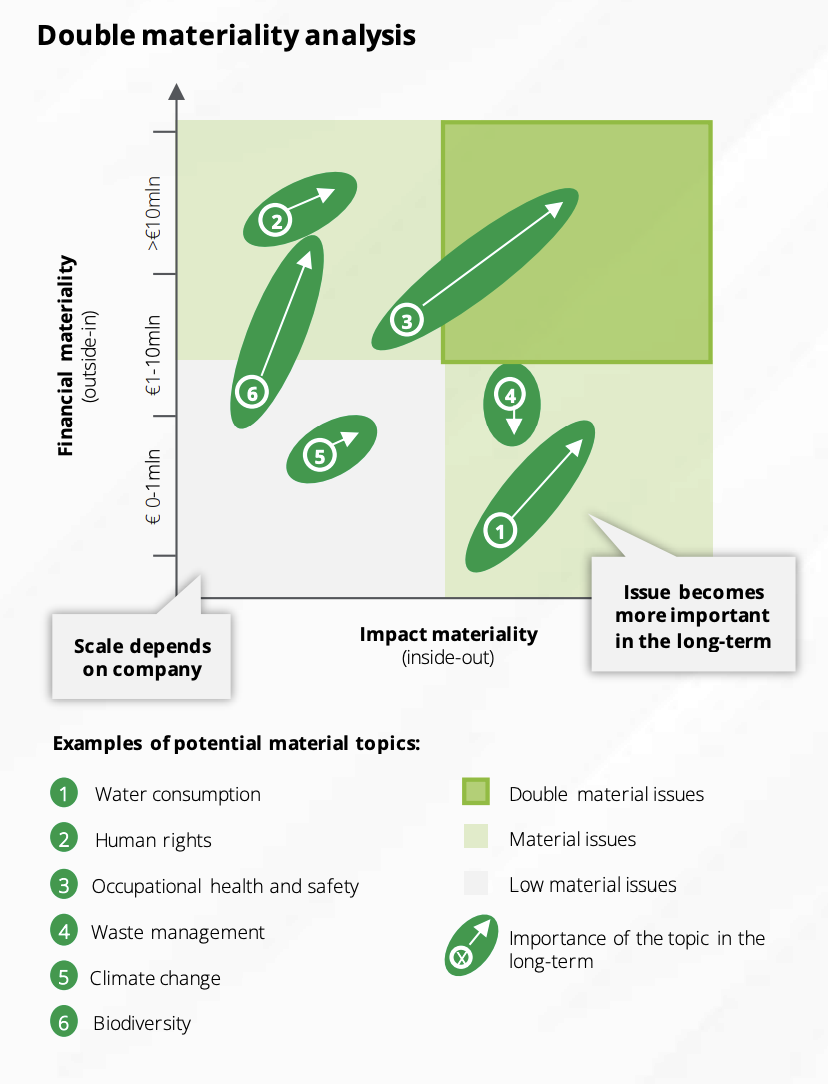Real-world Double Materiality Chart Examples and Insights | Datylon