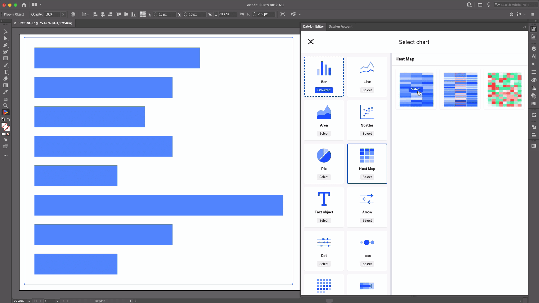How to make a heatmap in Illustrator with Datylon | Blog | Datylon