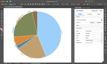 How to make a pie chart in Adobe Illustrator | Blog | Datylon