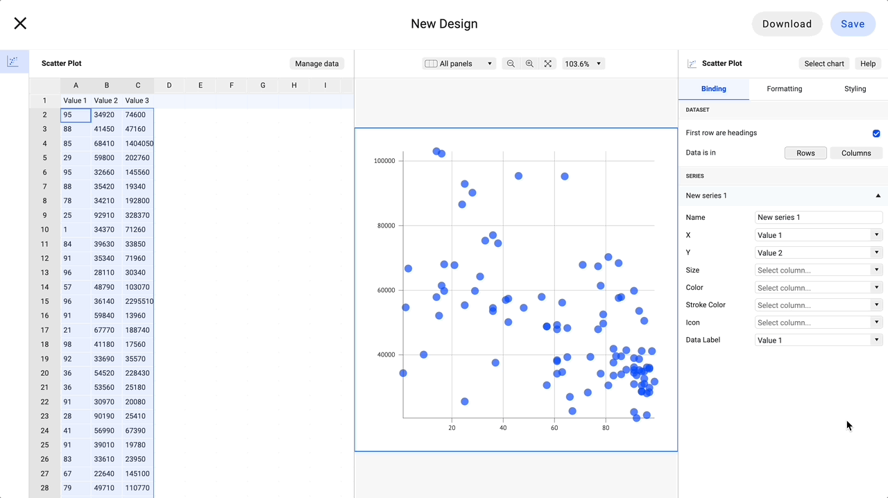 Free Scatter Plot Maker - Create Your Own Scatterplot Online | Datylon
